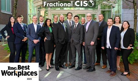 Fractional Ciso Named One Of Inc Magazines Best Workplaces For 2023