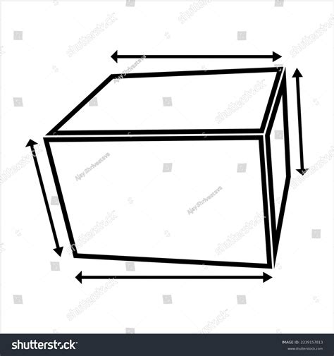 Height Width Icon Dimension Area Size Stock Vector Royalty Free Shutterstock