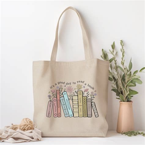 Its A Good Day To Read A Book Tote Bag Book Lover Shopping Tote