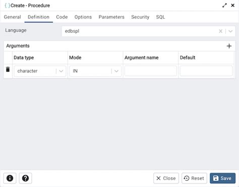 Procedure Dialog PgAdmin Documentation Procedure Dialog PgAdmin Documentation