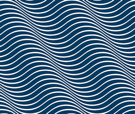 Premium Vector Marine Vector Seamless Pattern With Stylized Blue
