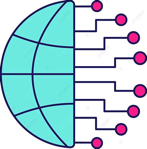 Big Data Color Icon Analysing Neurotechnology Digital Vector Analysing