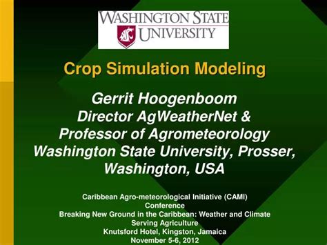 Ppt Crop Simulation Modeling Powerpoint Presentation Free Download