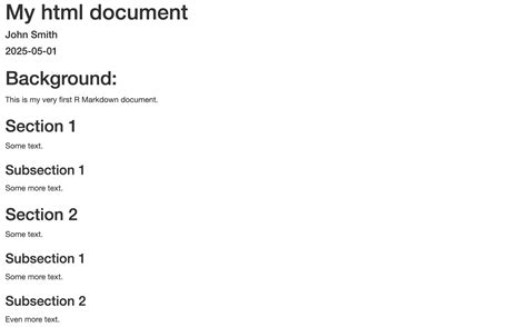Components Of An R Markdown Document Formatted Plain Text — Home Page