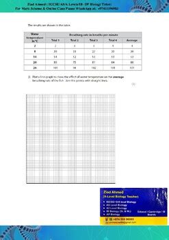Edexcel IGCSE Biology Topical Questions Chapter Breathing Gas Exchange