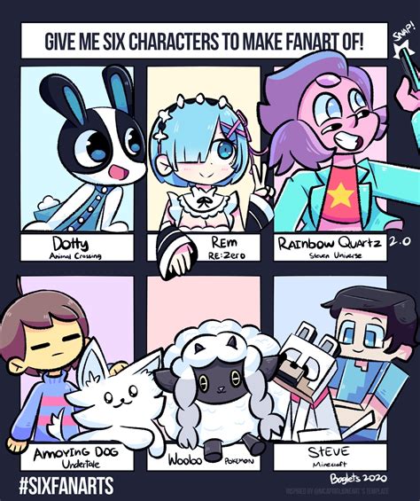 Baglets Six Fan Arts Challenge By Baglets On Newgrounds