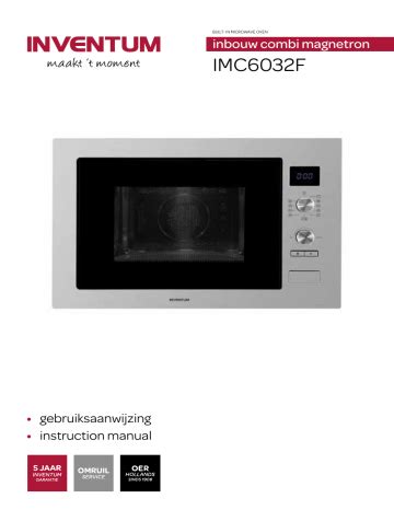 Inventum Imc F Combi Magnetron Instruction Manual Manualzz