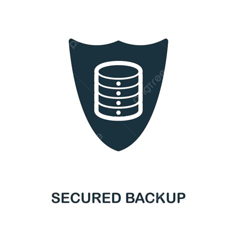 Database Security Vector Hd Png Images Secured Backup Icon Database