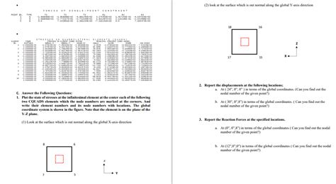 Answer Questions Based On The Nastran Output F06 File Provided
