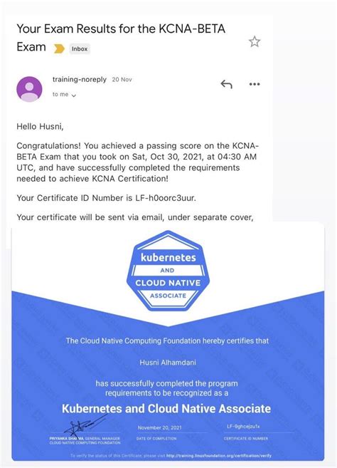 Husni Alhamdani On Linkedin Kubernetes Kcna Cloudnative Cncf