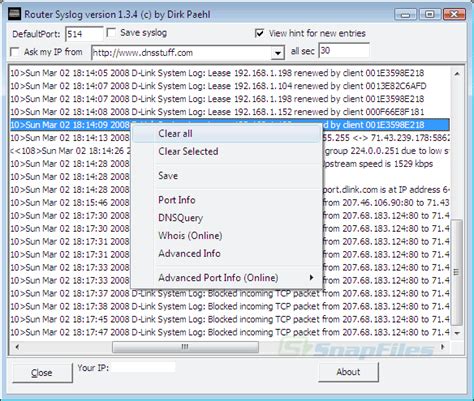 Routersyslog Screenshot And Download At