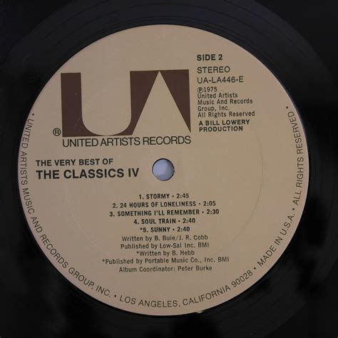 Classics Iv The Very Best Of Classics Iv Anchorrecord