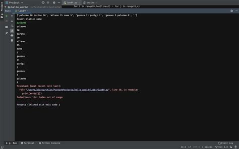 Python списки Index