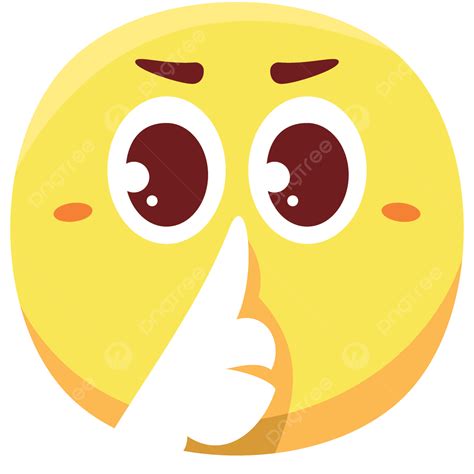 조용한 귀여운 노란 얼굴 표정 이모티콘 조용한 귀엽다 노란색 Png 일러스트 및 벡터 에 대한 무료 다운로드 Pngtree