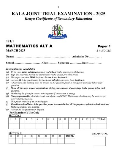 Ke Education Notes In Kenya