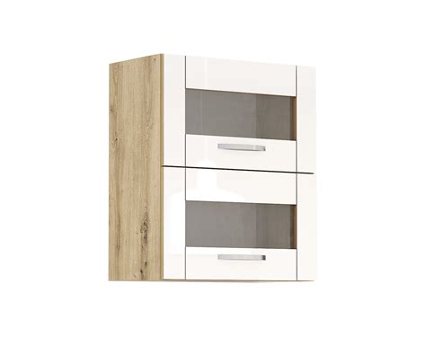 Кухненски горен шкаф Лорен G36 60 см Mdf Бял гланц Артизан Мебели Венус