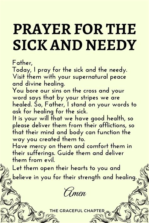 20 Short Prayers For Healing The Graceful Chapter