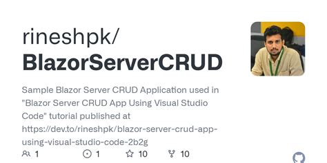 Github Rineshpk Blazorservercrud Sample Blazor Server Crud Application Used In Blazor Server