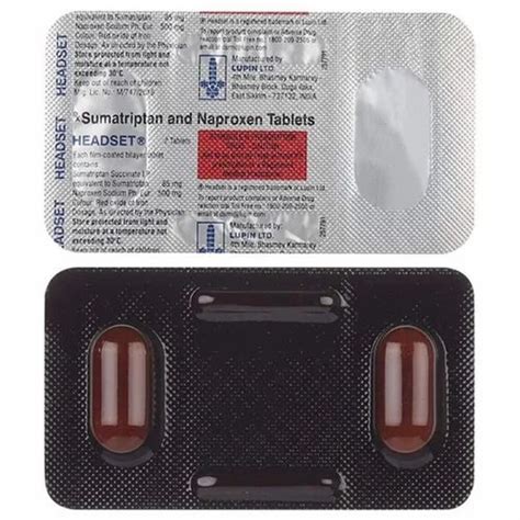 Headset Sumatriptan Naproxen Tablets At ₹ 270 Strip Nagpur Id 2855563391362