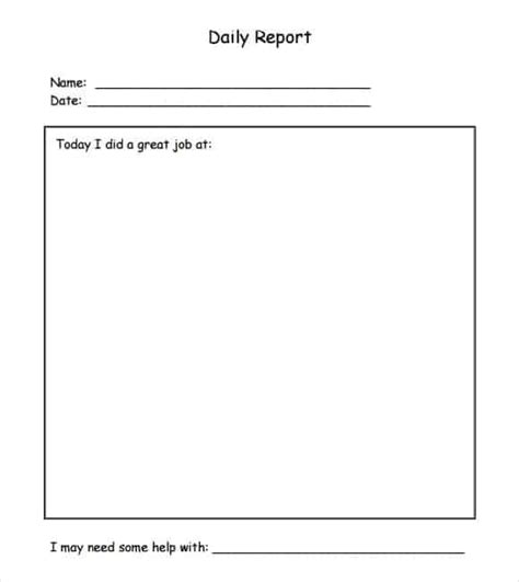 10 Daily Report Templates Word Excel PDF Formats