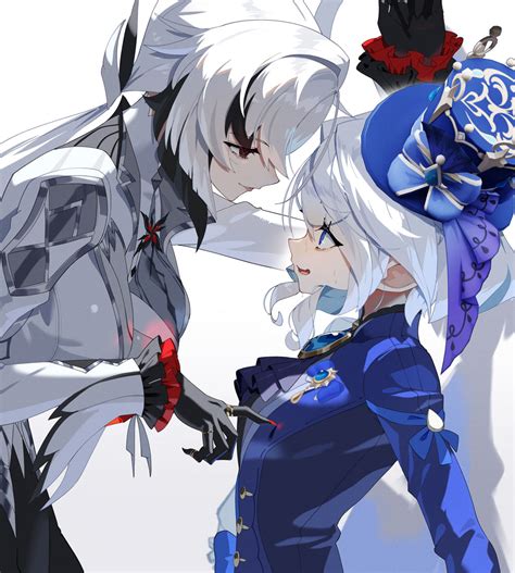 Furina And Arlecchino Genshin Impact Drawn By Scottiephantom2