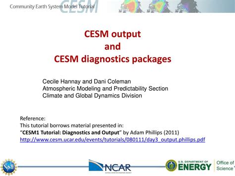 Ppt Cesm Output And Cesm Diagnostics Packages Powerpoint Presentation Id 1591144