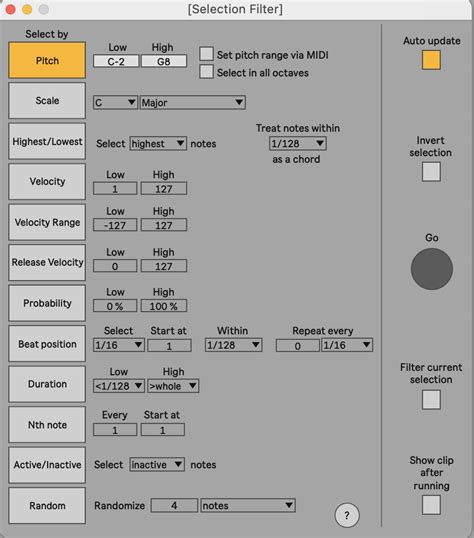 Selection Filter 2 Version 2 0 4 By Dennisdesantis On