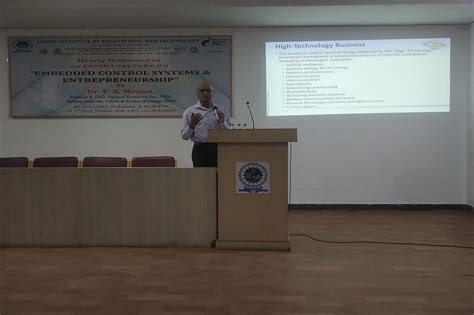 embedded control systems and entrepreneurship lords institute of engineering and technology