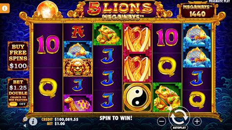 5 Lions Megaways Rtp 9650 Pragmatic Play Slot Review Gmblrscom