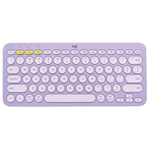 Logitech K380 Multi Device Bluetooth Lavender Lemonade Keyboard