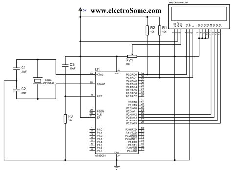 4bit alphanumeric lcd interface 8051 circuit next electronics
