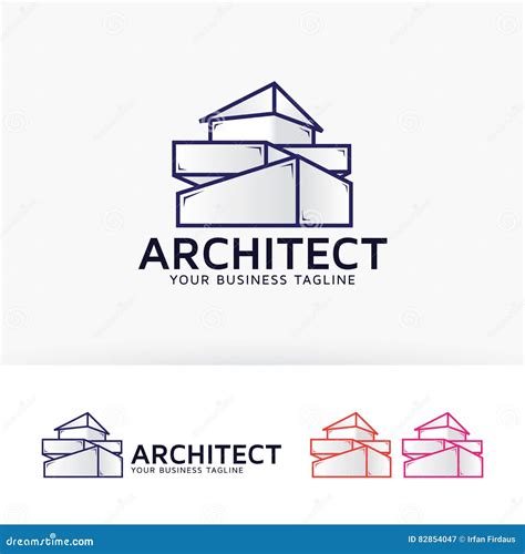 Architecture Company Logo Design Stock Vector Illustration Of Real Business 82854047