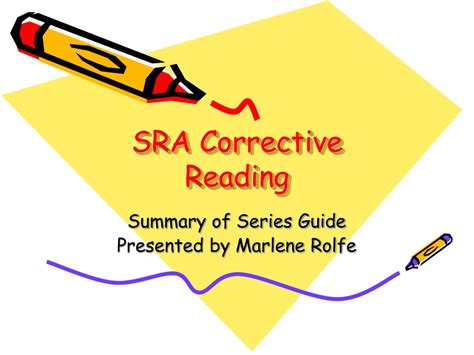 Ppt Comprehensive Guide To Sra Corrective Reading Programs Powerpoint Presentation Id 9311713