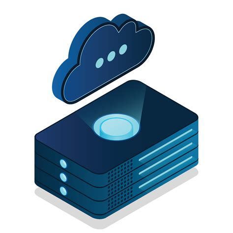 Isometric Cloud Database Cloud Computing And File Cloud Storage Modern Technology