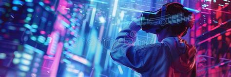 A Hacker Navigates A Virtual Environment Filled With Digital Locks And Floating Codes While