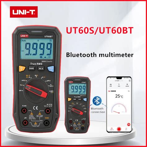 Uni T Ut60s Smart Digital Multimeter Ut60bt Bluetooth Multimeter True Rms Ac Dc Ammeter