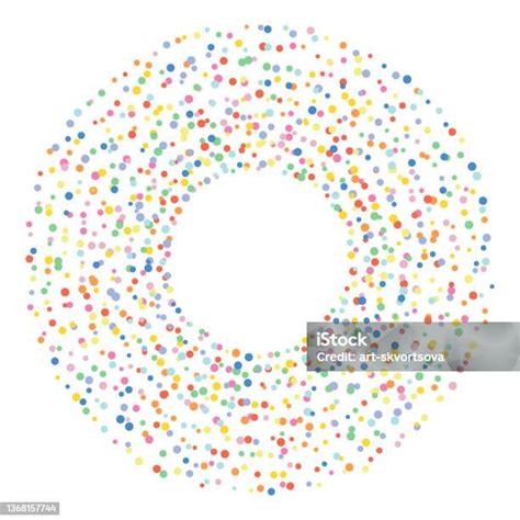 원형 점선 프레임 배경입니다 원 점 의료 치료 화장품을 위한 설계 요소 하프톤 원 도트 텍스처를 사용하여 둥근 테두리 벡터 일러스트레이션 0명에 대한 스톡 벡터 아트 및