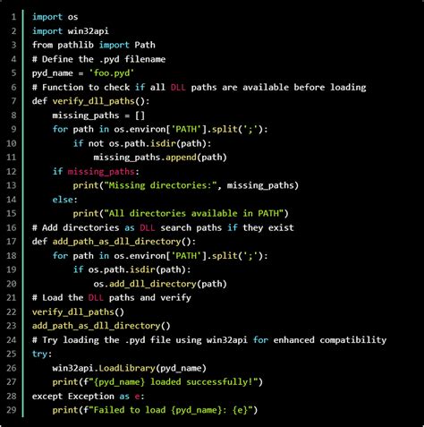 Resolving Importerror For Pyd Files After Upgrading To Python 311