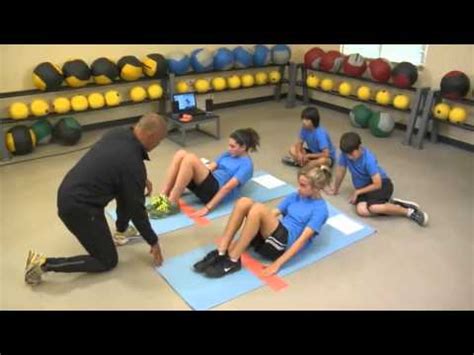 Curl Up Fitness Test YouTube