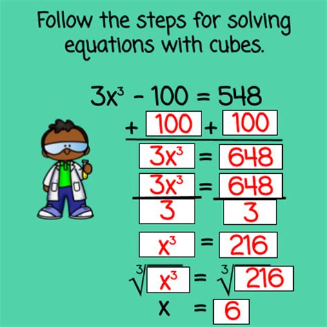 Algebraic Equations With Squares And Cubes Amped Up Learning