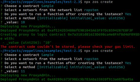deployed proxyadmin is not stored if contract deployment fails · issue