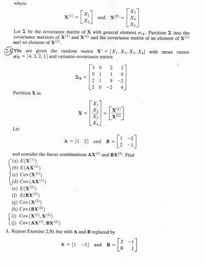 Where Let Be The Covariance Matrix Of X With Chegg