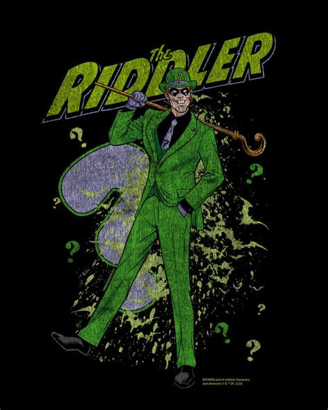 Dc Comics The Riddler Batman Superhero Comic Book Villain Geek Nerd Re