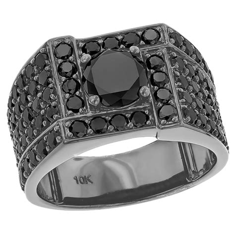 Black Engagement Ring For Men