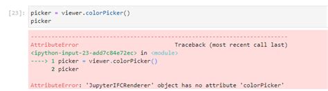 JupyterIFCRenderer Object Has No Attribute ColorPicker Issue 3
