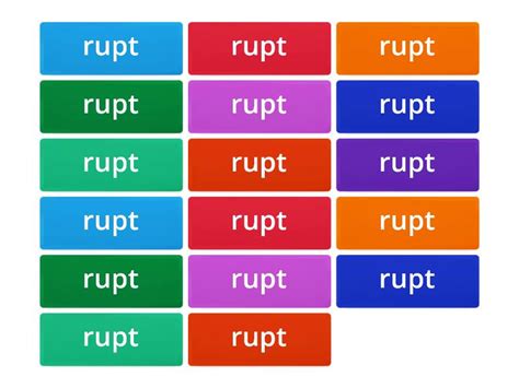 Make Words With Rupt Base Flip Tiles