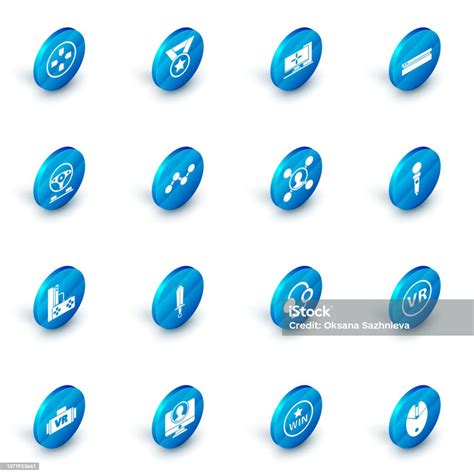 세트 메달 컴퓨터 모니터 비디오 게임 콘솔 레이싱 시뮬레이터 조종석 조이스틱 게임 공유 아케이드 기계와 아이콘에 대한 조이스틱 벡터 3위에 대한 스톡 벡터 아트 및 기타