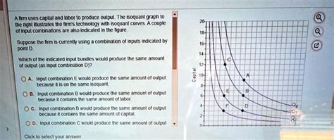 solved a firm uses capital and labor to produce oulput the isoquant