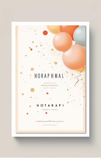 생일 초대 템플릿 프리미엄 Ai 생성 이미지