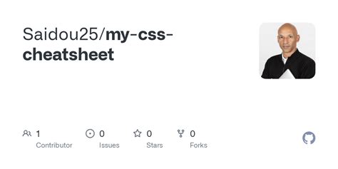 GitHub Saidou25 My Css Cheatsheet